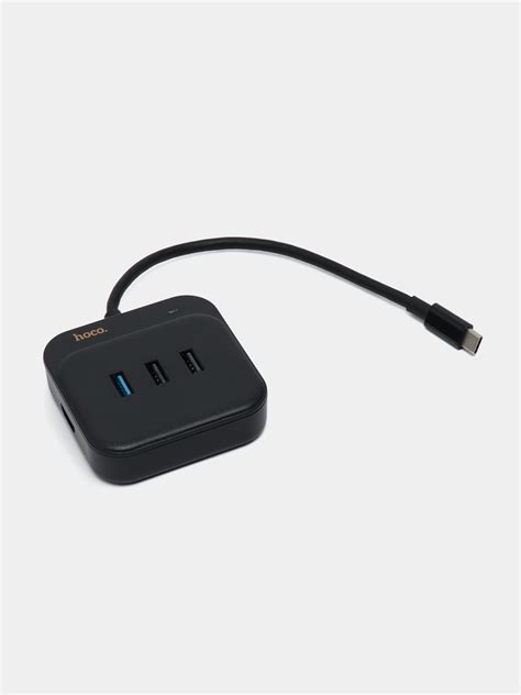 Концентратор для ноутбука, телефона USB hub Hoco HB36 3 usb 1 hdmi ...