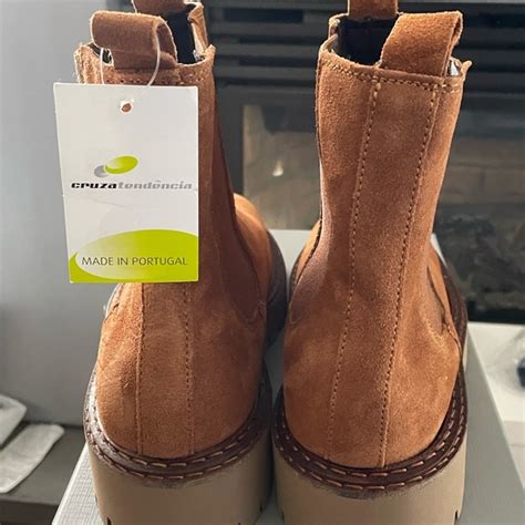 Cruza Tendencia | Shoes | Made In Portugal Women Suede Leather Boots ...