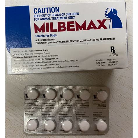 MILBEMAX Dewormer for Pet Dogs and Puppies per Tablet ( Small | Big ...