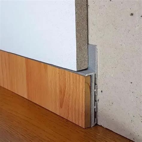 Купить плинтус алюминиевый скрытого монтажа под гипсокартон Prof-Decor