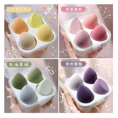 [Hot Item] Яйцеклетка 4 кусочков макияжного тампона | Makeup sponge ...