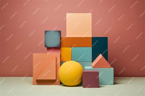 3D-рендеринг геометрических форм | Бесплатно Фото
