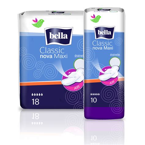 Podpaski higieniczne Bella Classic Nova Maxi 18szt - 7619087924 ...