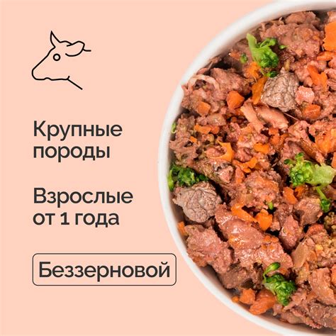 Говядина беззерновая су-вид для взрослых собак крупных пород