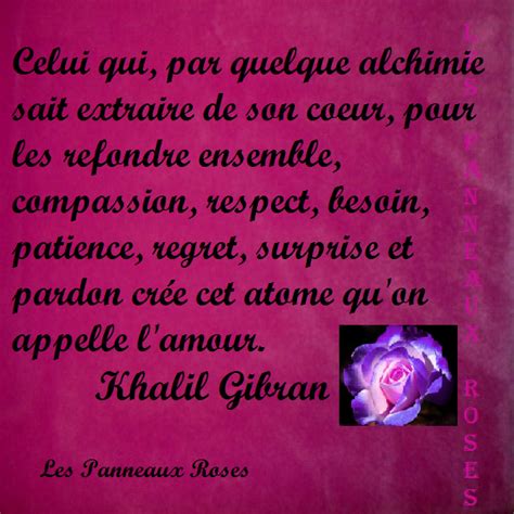 LES PANNEAUX ROSES : Tout ce qui compose le sentiment d'amour. Khalil ...