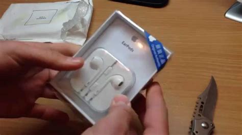Оригинальные EarPods с ebay за 10$!?Распаковка,тест,сравнение. - YouTube