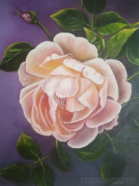 Картина чайная роза. Размеры: 25x30, Год: 2020, Цена: 9500 рублей ...
