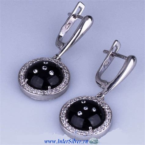 Серебряные серьги с агатом.925* Всего за 2800 рублей!