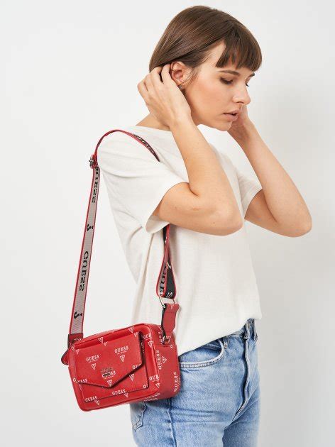 Сумка кросс-боди женская Guess Factory Crossbody 982 Красная ...