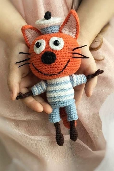 Мастер-класс кот Коржик крючком | Baby blanket crochet pattern, Sewing ...