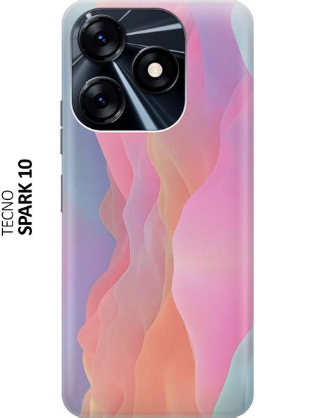 Силиконовый чехол Розовая дымка на Tecno Spark 10 / Техно Спарк 10 ...