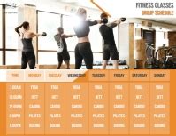 Fitness Classes Schedule Template | PosterMyWall