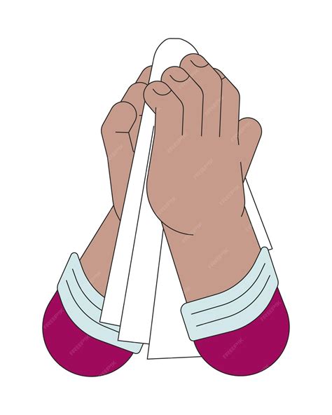 Рукав, держащий линейные руки персонажа мультфильма иллюстрация ...