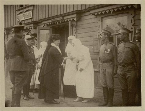 Великая княгиня Мария Павловна. Посещение госпиталя