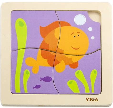 Пазл з дерева Viga Toys Рибка (50144) - afk 50144 - купити дитячі ...