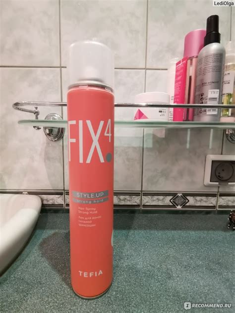 Лак для волос Tefia Fix 4 сильной фиксации - «Нормальный лак в большом ...
