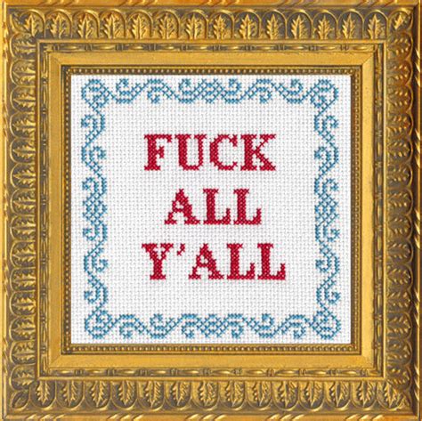 PDF: Fuck All Y'all | Subversive Cross Stitch