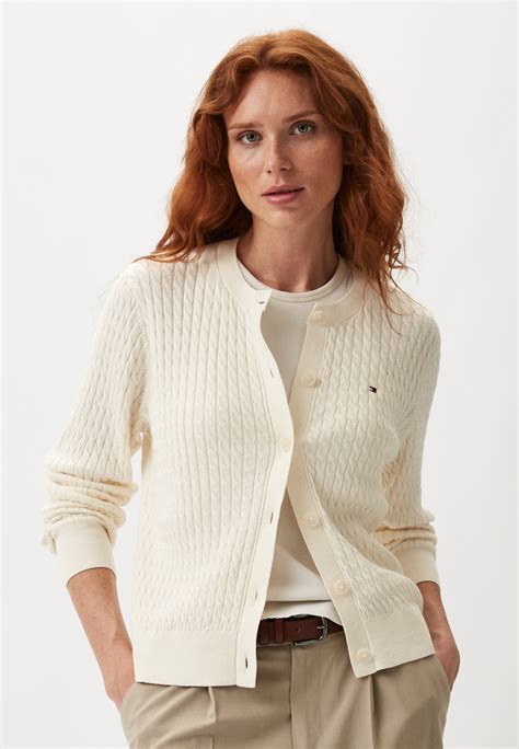 Кардиган Tommy Hilfiger, цвет: бежевый, RTLADP699201 — купить в ...