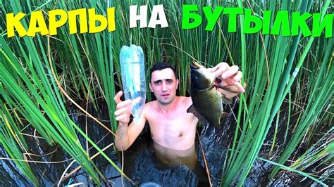 Ловля карпа на бутылки в камышах! - YouTube