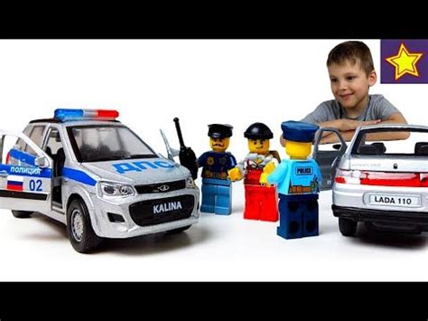 Полицейские машинки Лада Калина Кросс ДПС Police cars for kids - YouTube