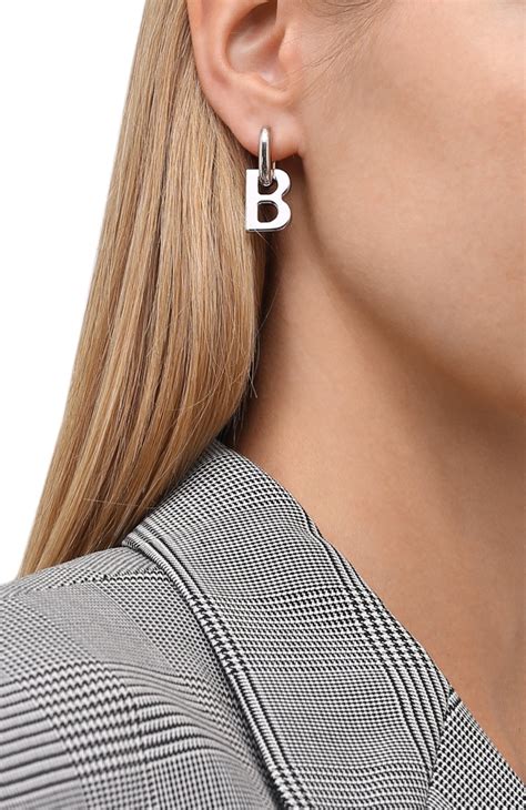 Женские серебряные серьги BALENCIAGA — купить в интернет-магазине ЦУМ ...