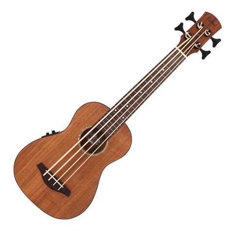 Laka VUB90EA Electro Acoustic Bass Ukulele, Acacia | Gear4music