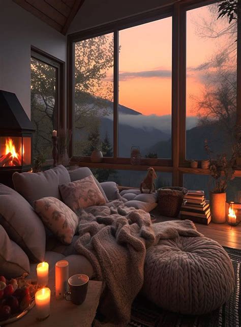 COZY 🏡 | Cozy ☘️🧡🤎🍃 | Cozy house, Cozy living, Home interior design