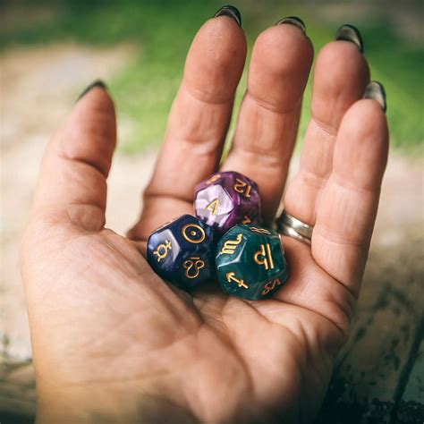 Астрологические кубики для гадания "Звездное небо", 3шт Время Игры ...