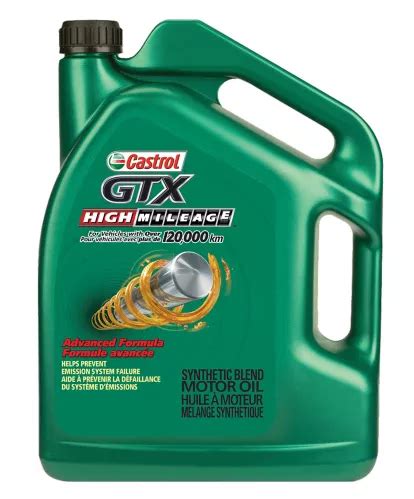 Castrol GTX High Mileage 5W20 Motor Oil, 4.4L Canadian Tire