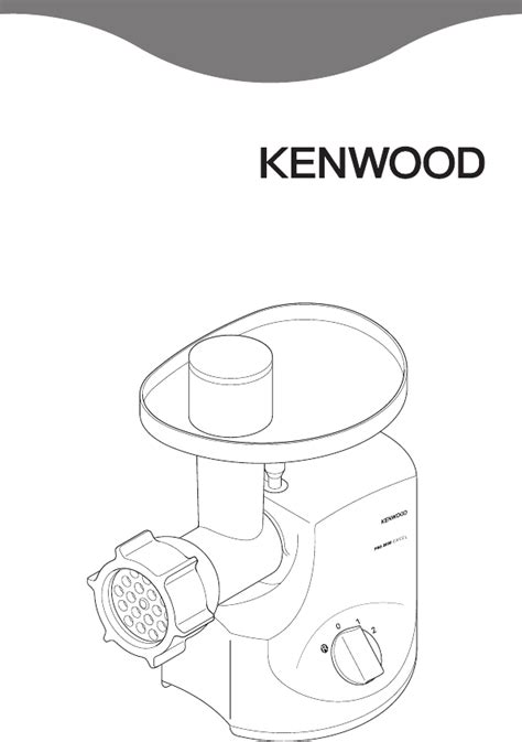 Handleiding Kenwood MG700 series (pagina 1 van 108) (Alle talen)