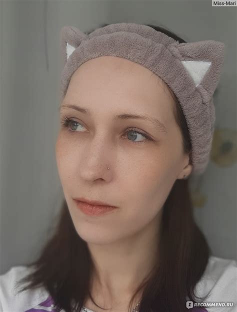 Повязка для волос с ушками LOVELY для косметических процедур - «Дешёвая ...