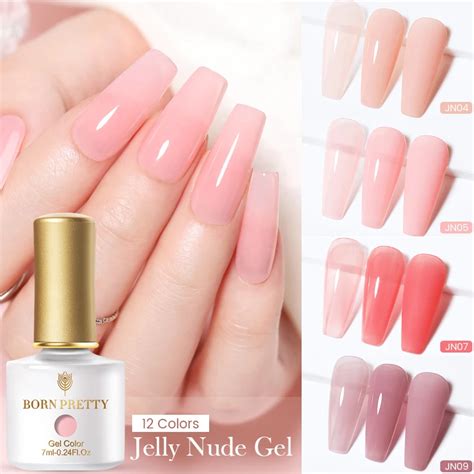Semi-transparent neglegel neglelakk - klar rosa fransk gellakk, suge av ...