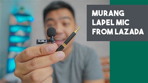 Andoer EY-510A Review | Cheap Lapel Microphone from Lazada - YouTube