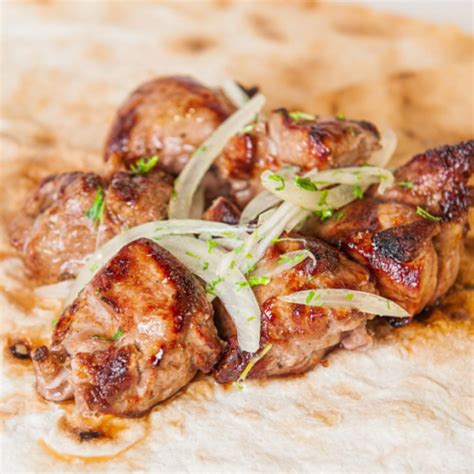 Шашлык из мякоти баранины - заказать и купить мясо на мангале, лучший ...