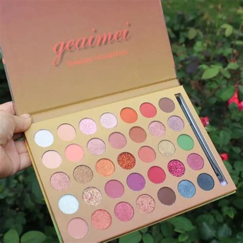GEAIMEI Waterproof Eyeshadow Palette Long Lasting Matte & Shimmer Eye ...