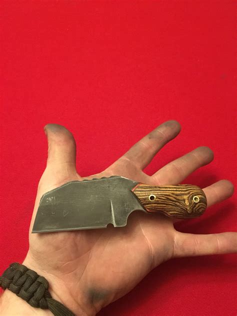 Cute little mini cleaver I made for a friend. : r/knifemaking