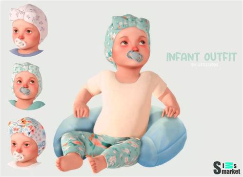 Комплект одежды для младенцев "Infant outfit set 2" для Симс 4 для Симс ...