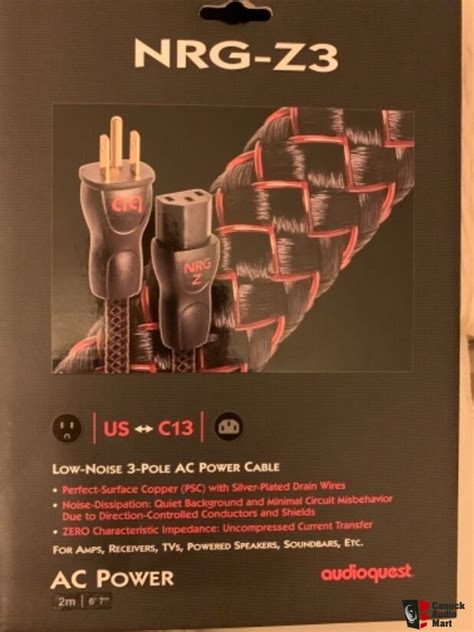 Audioquest NRG Z3 - 2 meters For Sale - Canuck Audio Mart