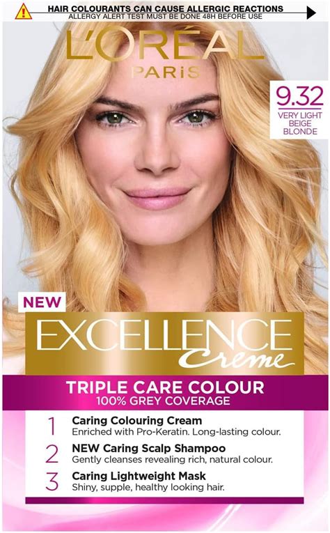 L'Oreal Excellence 9.32 Natural Med Blonde : Amazon.co.uk: Beauty
