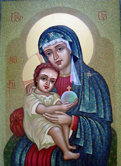 Armenian Icon of the Mother of God | Blessed mother, Mary and jesus ...