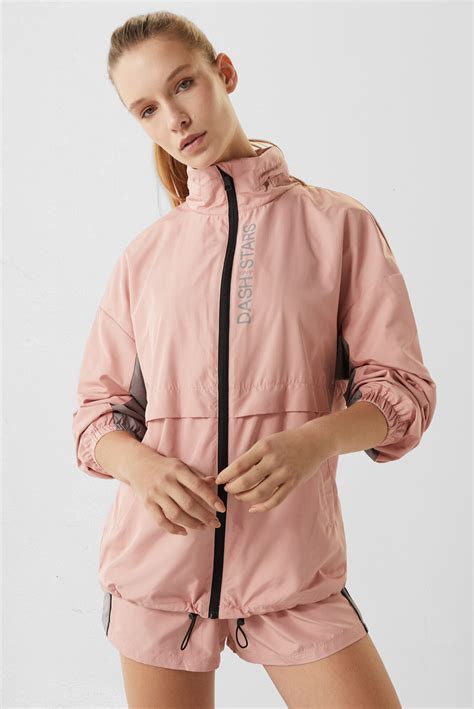 Женская розовая ветровка Dash&Stars 9415379 — MD-Fashion
