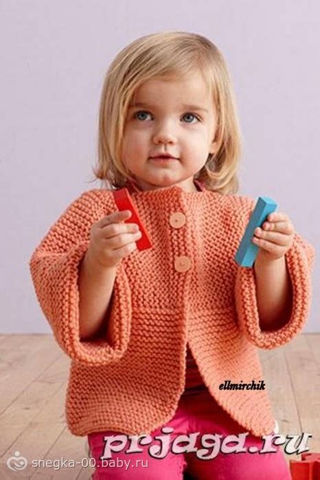 Кардиган для девочки спицами: Детский кардиган и шапочка | Baby ...