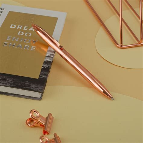 Ручка шариковая автоматическая MESHU "Rose gold" синяя, 1,0мм - купить ...
