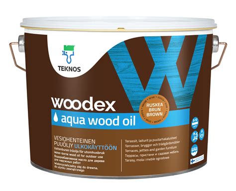 WOODEX AQUA WOOD OIL 9L RUSKEA - Mäkelän Rakennus Oy