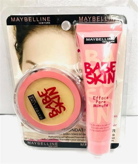 Maybelline Babe Skin Pink Foundation 2 in 1 SET – Charm