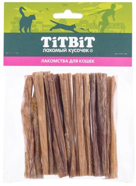 Лакомство TiTBiT для кошек, кишки говяжьи, 32 г - купить с доставкой по ...