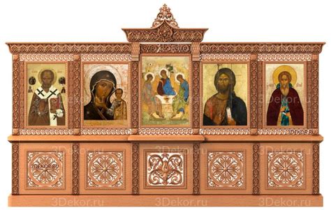 Сила веры. Иконостас из дерева. Резные изделия, готовые/на заказ.