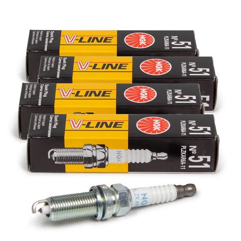 4x NGK 91136 Zündkerze V-LINE 51 für NISSAN MICRA TIIDA X-TRAIL RENAULT ...