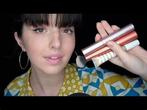 ASMR My Everyday Makeup Products (tapping/whispering) - YouTube