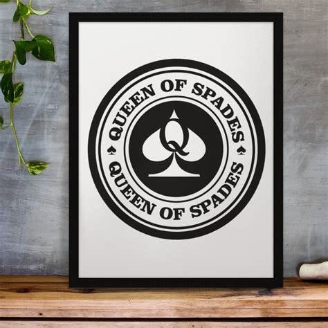 Queen of Spades 8X10 Canvas, Qos BBC Cuckold Lifestyle Gift, Kinky Wall ...